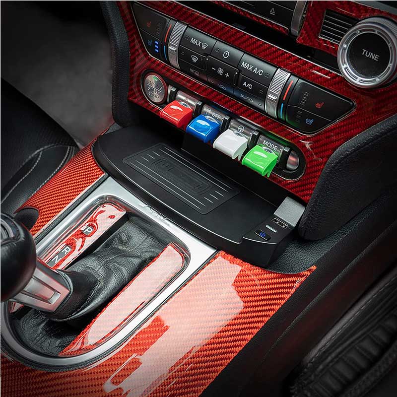 CarQiWireless Wireless Charger for Ford Mustang 2015 2022 Chaging Mat Pat for Ford Mustang Accessories